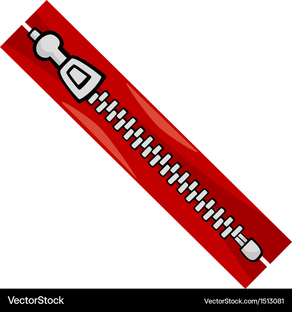 Cartoon Zipper Clip Art Royalty Free Vector Image