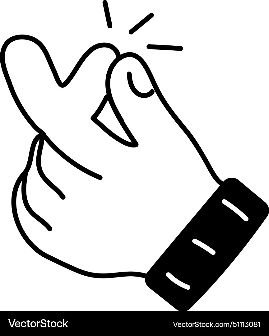 Snapping Royalty Free Vector Image - VectorStock