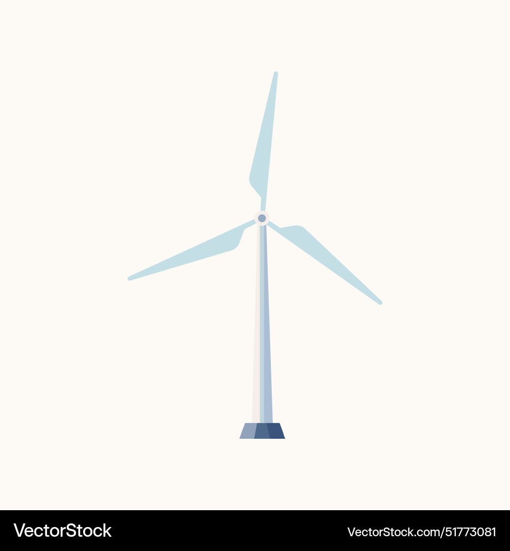 Wind turbine power Royalty Free Vector Image - VectorStock