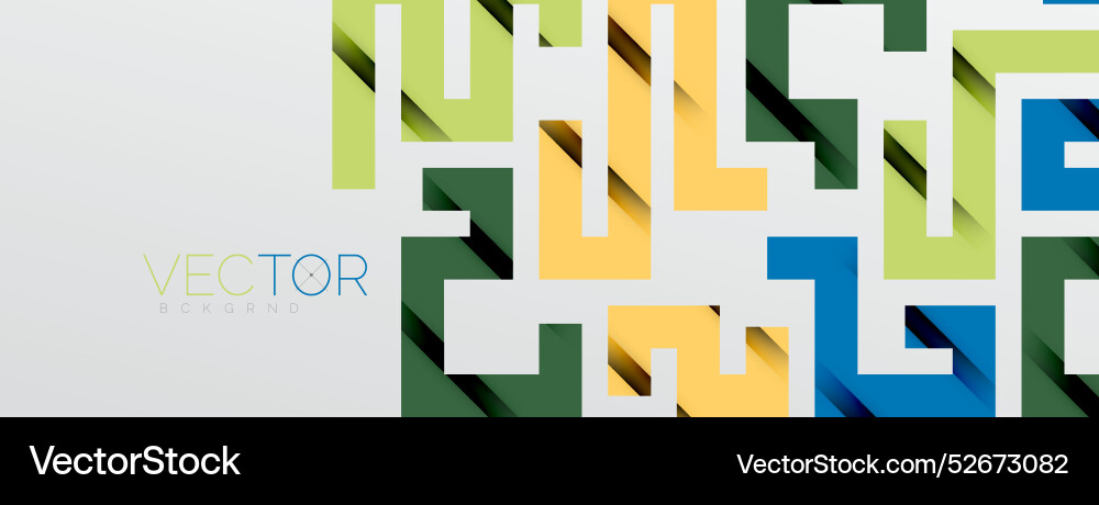 Color bend lines with shadow texture effect Vector Image