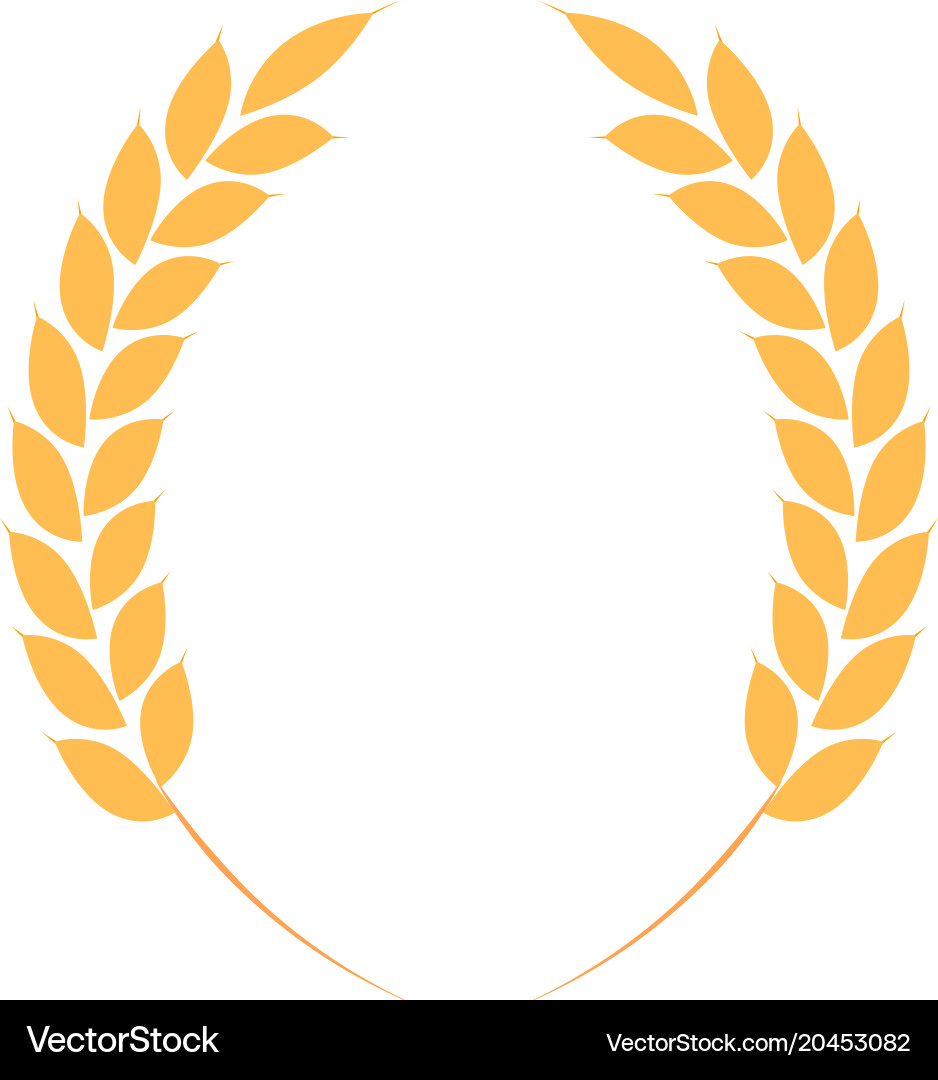 Holy Week Symbol - Wheat & Crown Royalty Free Vector