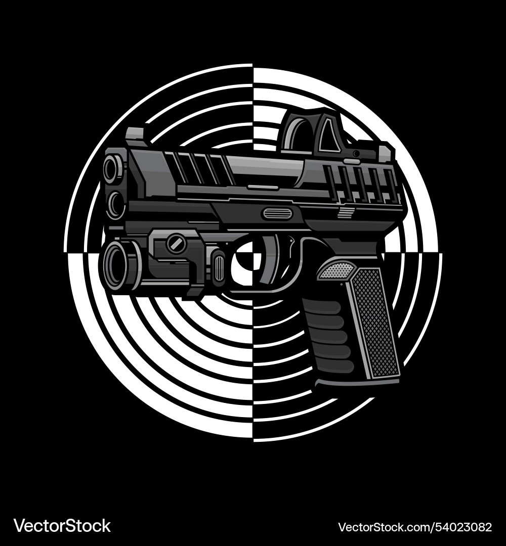 Shooting target logo Royalty Free Vector Image