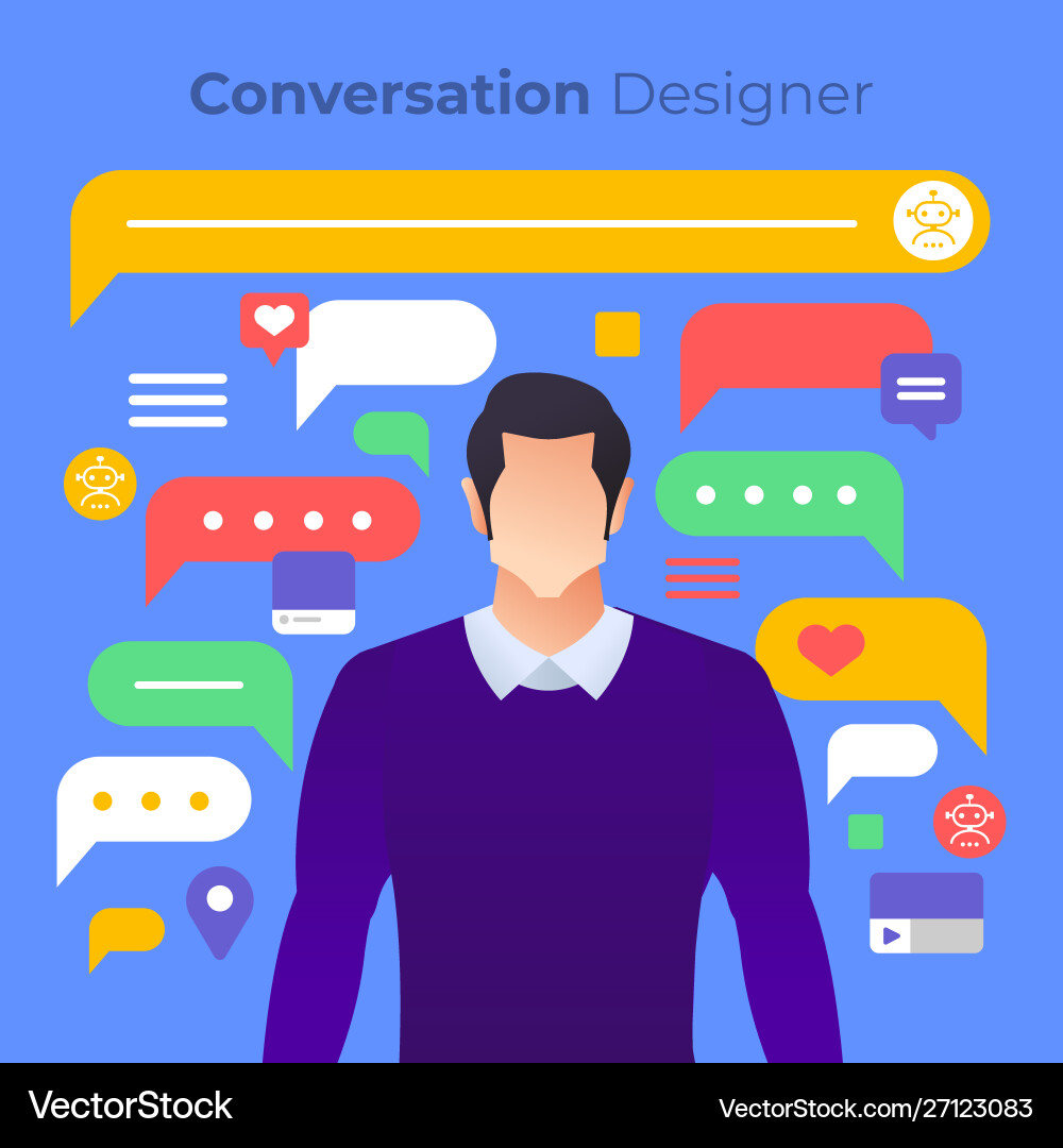 Chat 15 Royalty Free Vector Image - VectorStock