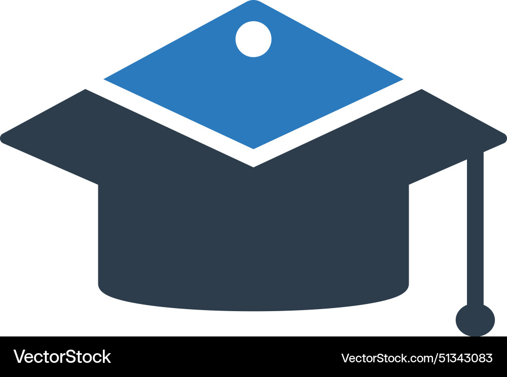 Education cap icon Royalty Free Vector Image - VectorStock