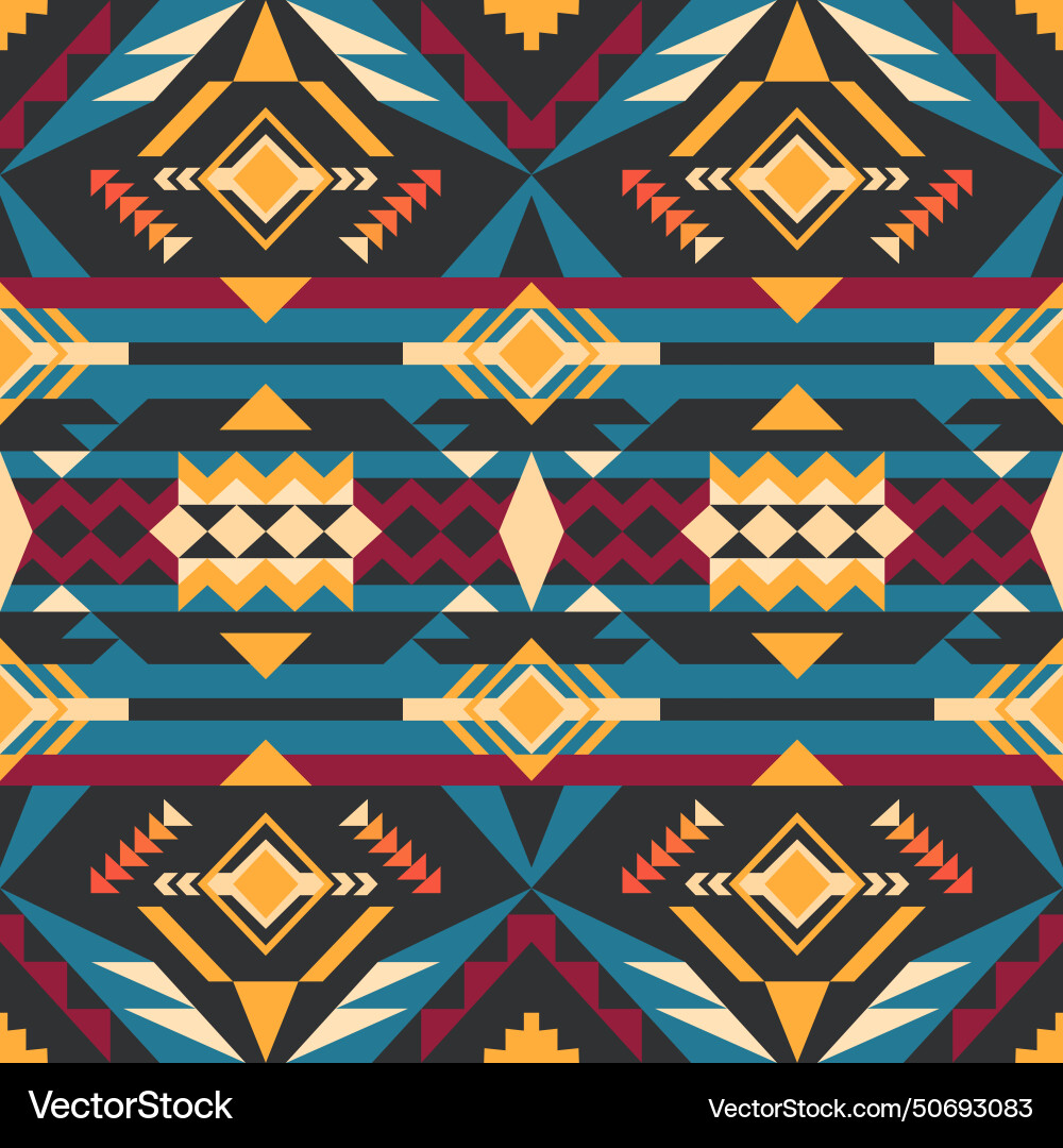 Native american seamless pattern Royalty Free Vector Image