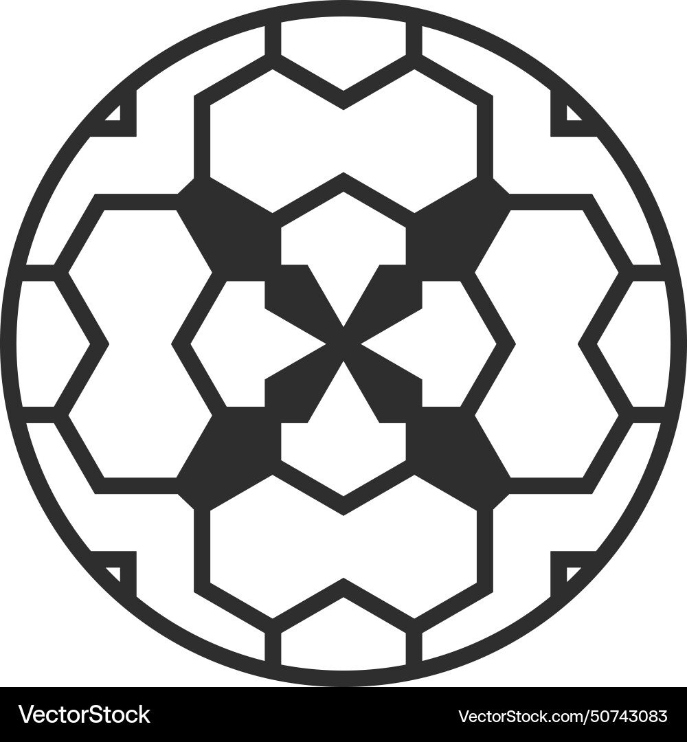 Round pattern in ancient asian style traditional Vector Image