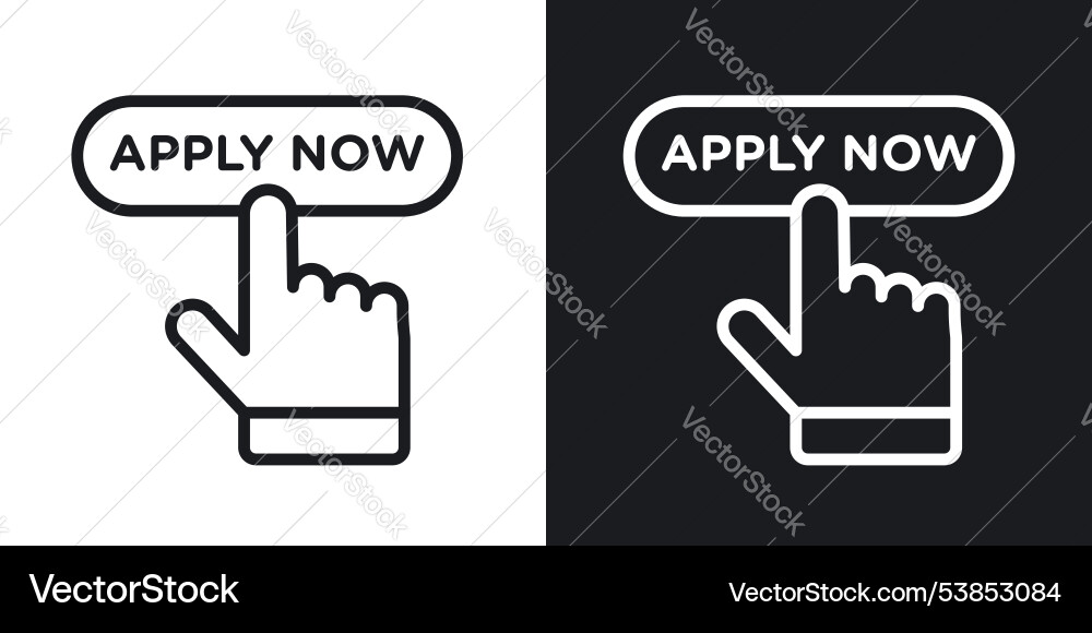 Apply icon set Royalty Free Vector Image - VectorStock