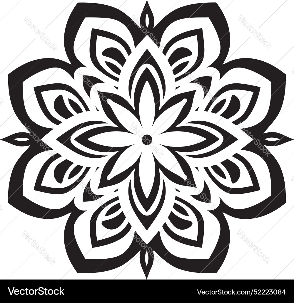 Divine radiance intricate mandala design Vector Image