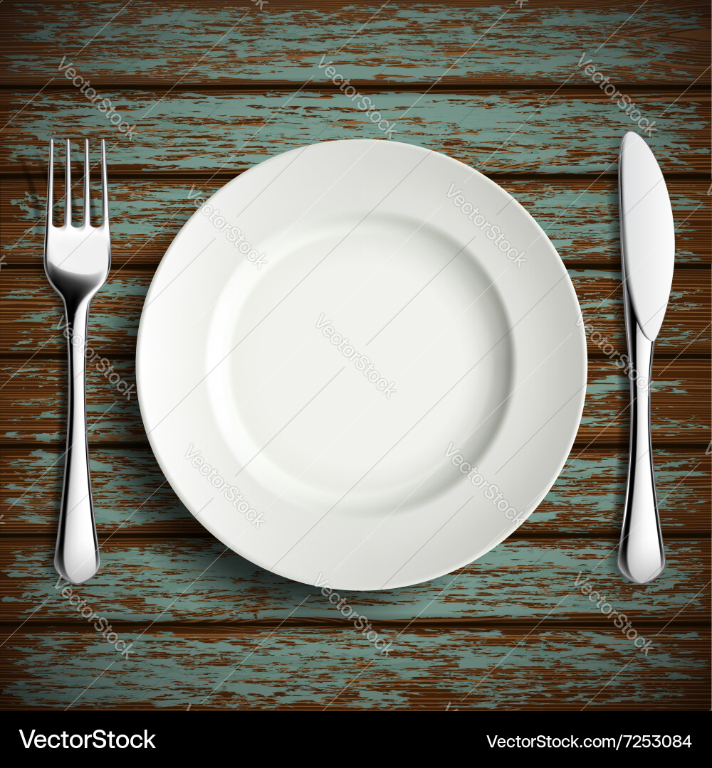 Elegant Dinnerware Set Royalty Free Vector Image