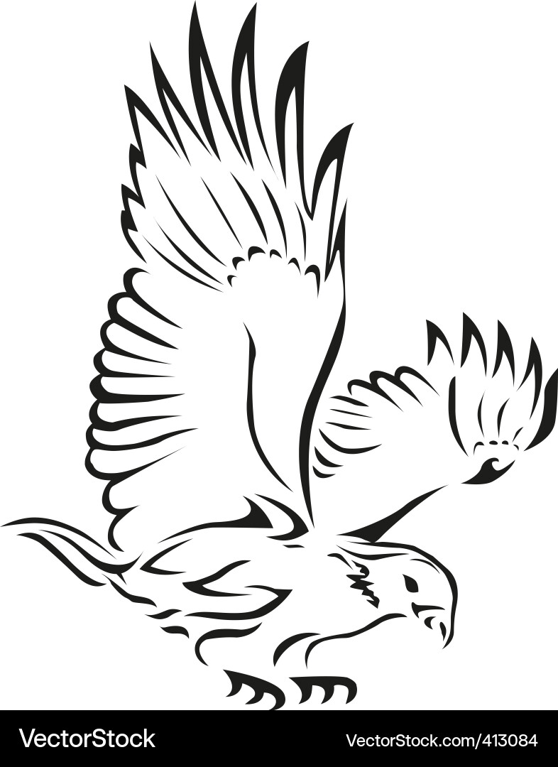 Falcon Royalty Free Vector Image - VectorStock