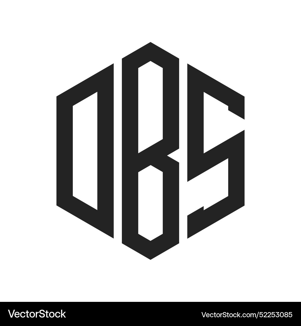 Dbs logo design initial letter monogram Royalty Free Vector