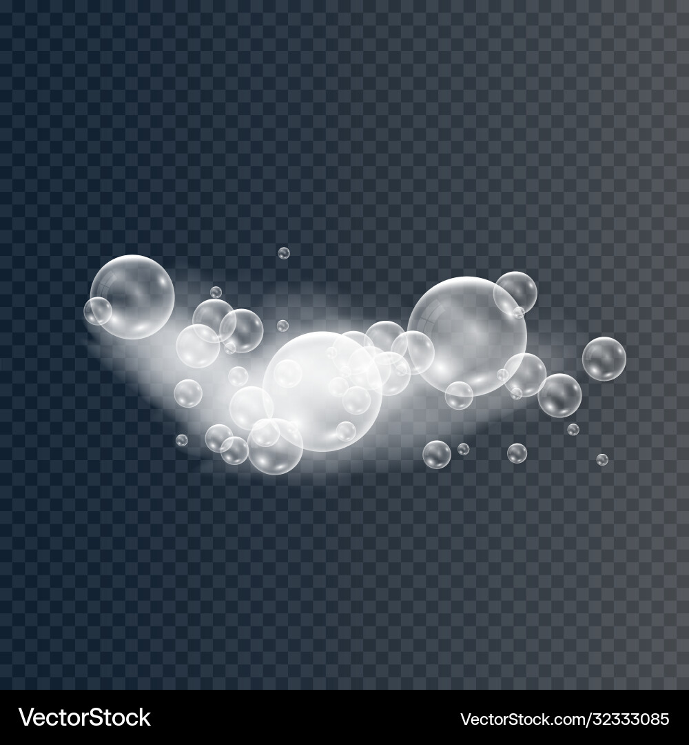 Foam and bubbles Royalty Free Vector Image - VectorStock