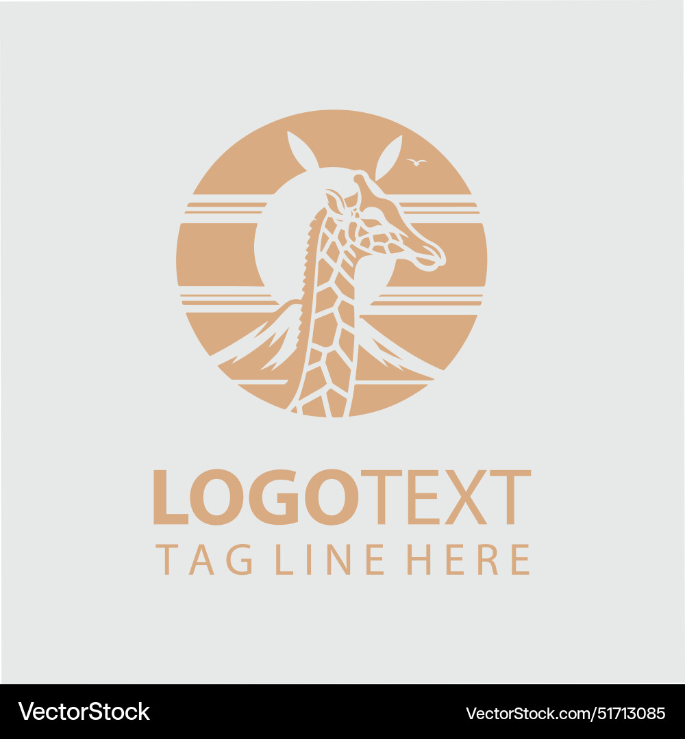 Giraffe logo Royalty Free Vector Image - VectorStock