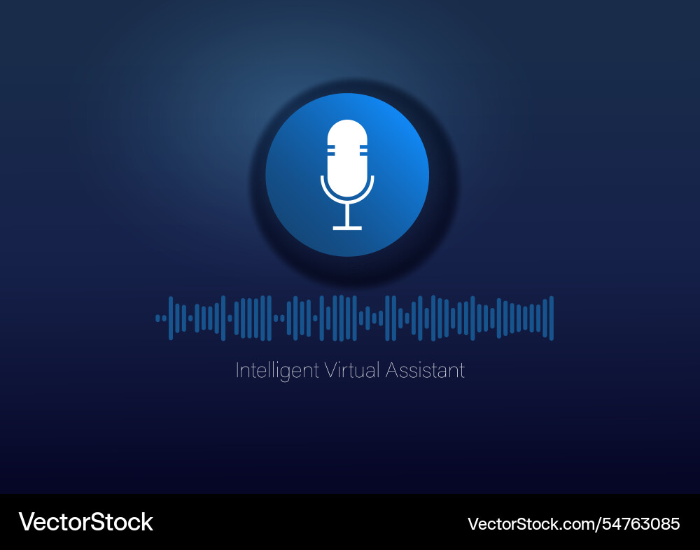 Intelligent virtual assistants Royalty Free Vector Image