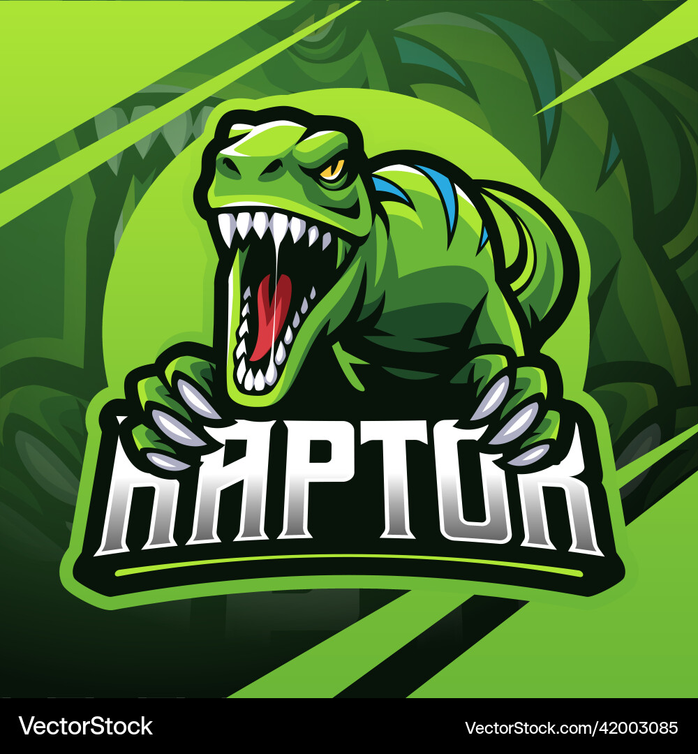 Raptor Esports Logo - Fierce Predator Royalty Free Vector