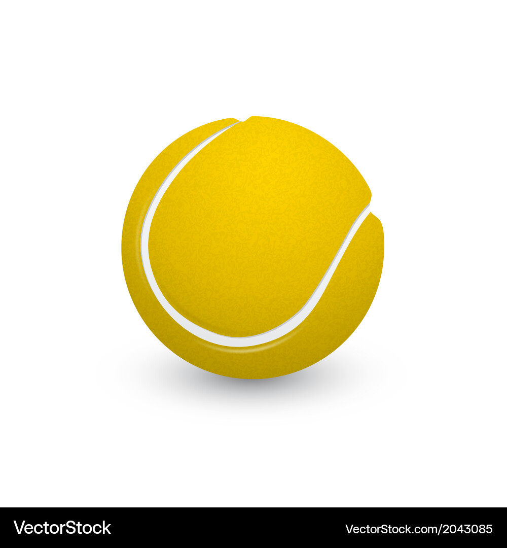 Tennis ball Royalty Free Vector Image - VectorStock