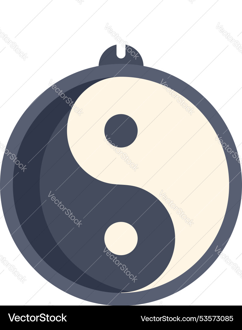 Yin yang symbol representing duality and harmony Vector Image