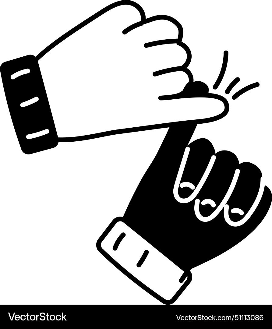 Clenched hand Royalty Free Vector Image - VectorStock