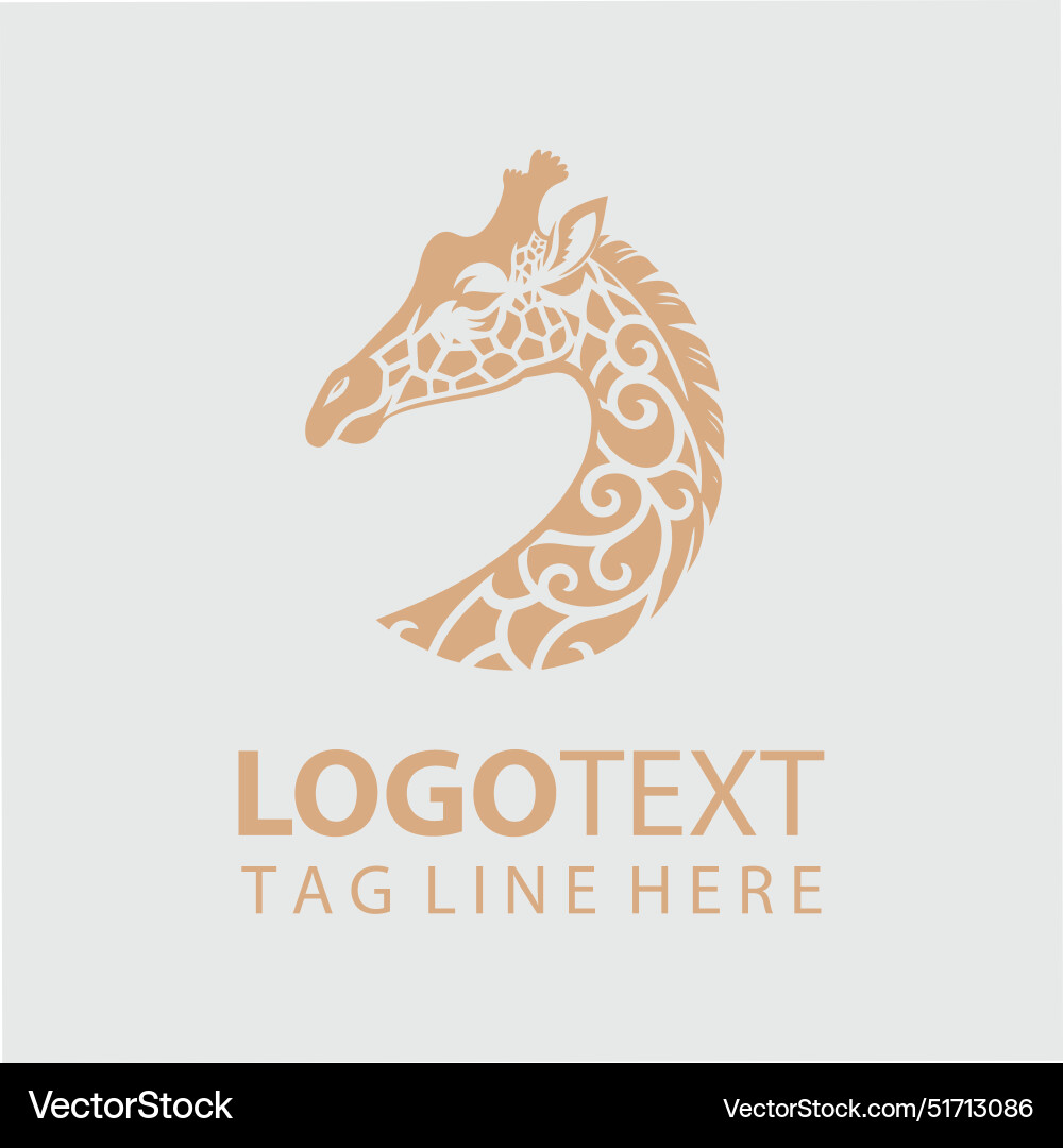 Giraffe logo Royalty Free Vector Image - VectorStock