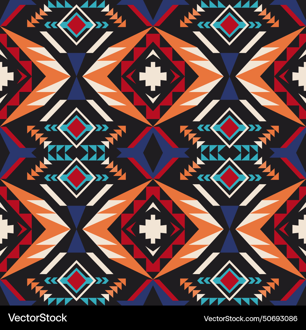 Native american seamless pattern Royalty Free Vector Image