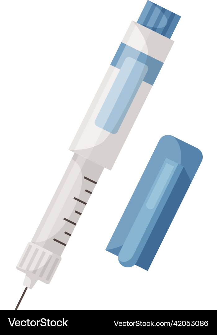 Syringe cartoon icon Royalty Free Vector Image