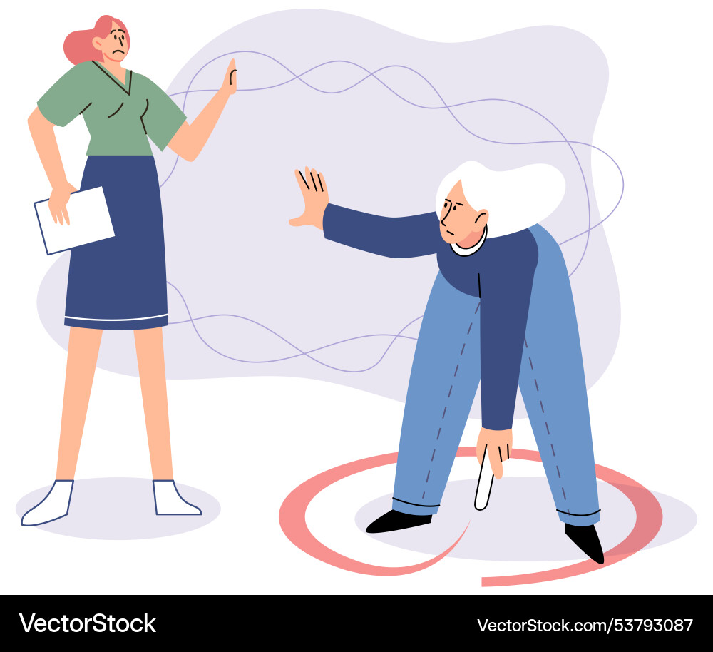 Boundary boundaries create sense psychological Vector Image