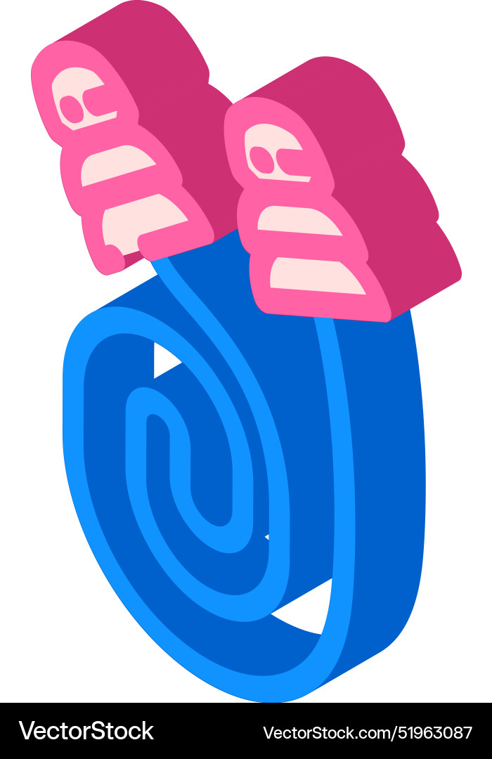 Ear plugs ppe protective equipment isometric icon Vector Image