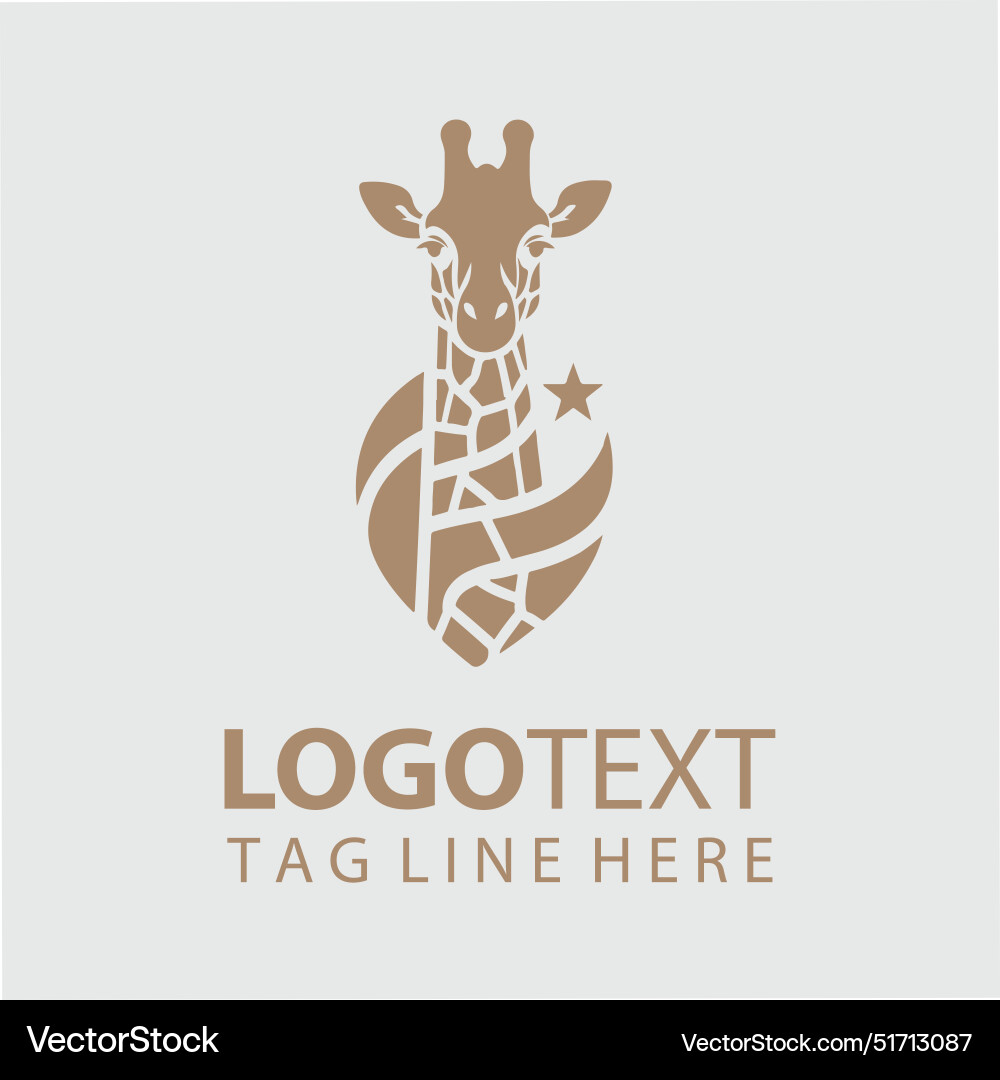 Giraffe logo Royalty Free Vector Image - VectorStock