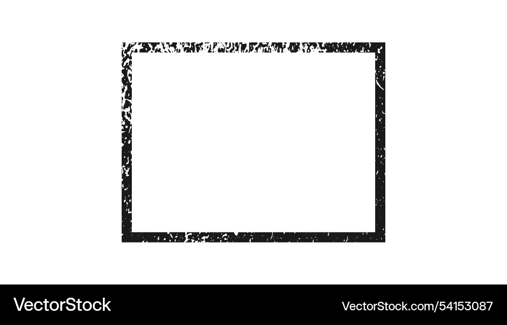 Grunge rectangle border Royalty Free Vector Image