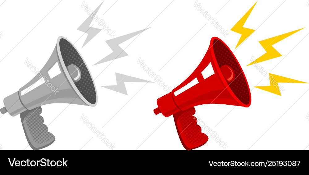 Retro megaphone Royalty Free Vector Image - VectorStock