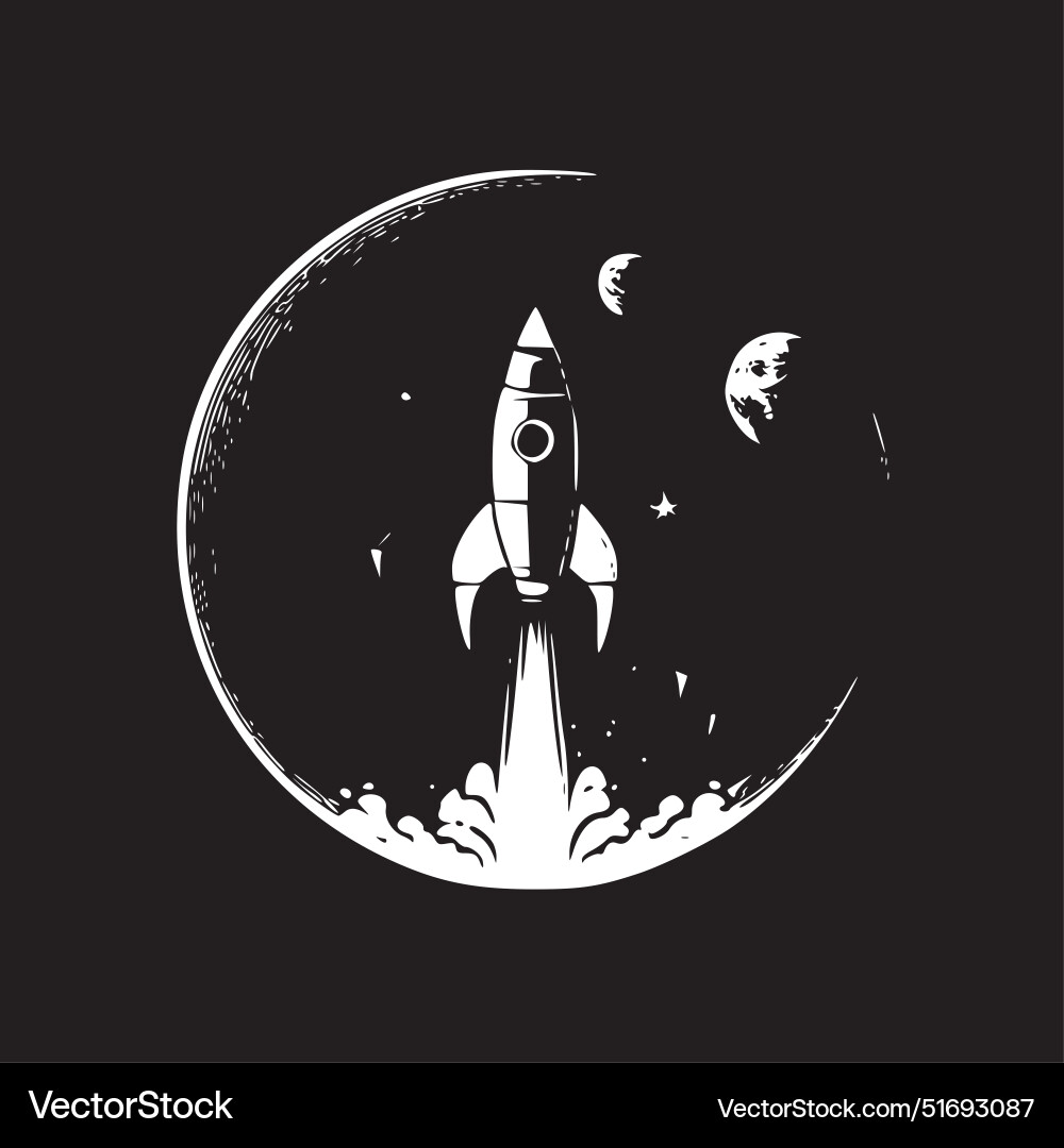 Space - high quality logo - ideal for t-shirt Vector Image