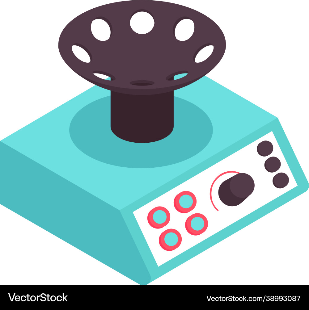 Vaccine preparing machine composition Royalty Free Vector