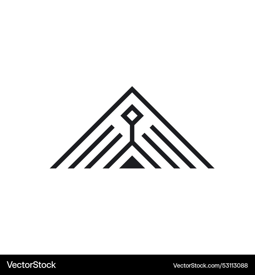 Black a letter wings arrow icon concept design Vector Image