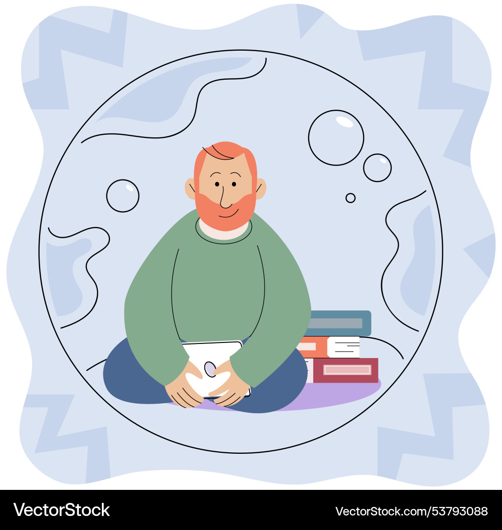 Boundary establishing and respecting boundaries Vector Image