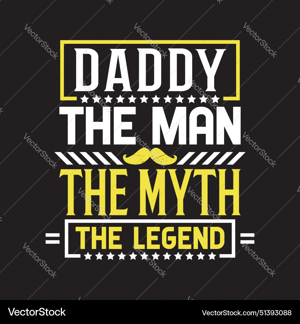 Dad typographic t shirt design Royalty Free Vector Image