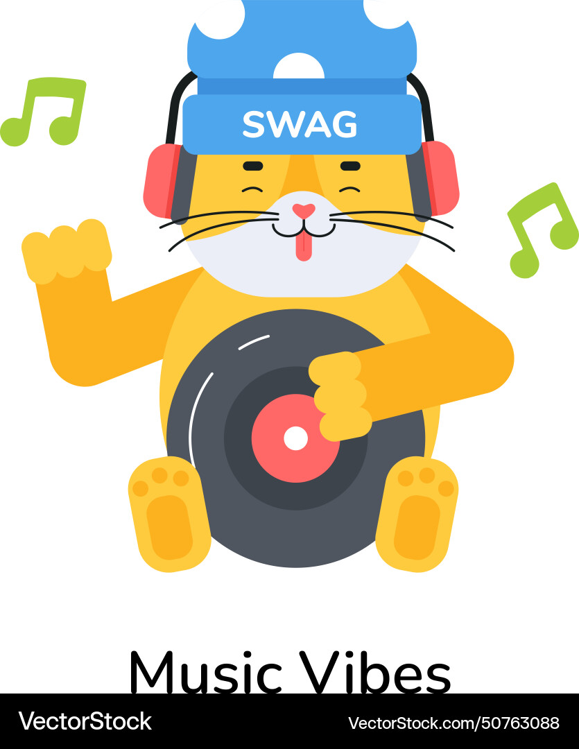 Music vibes Royalty Free Vector Image - VectorStock