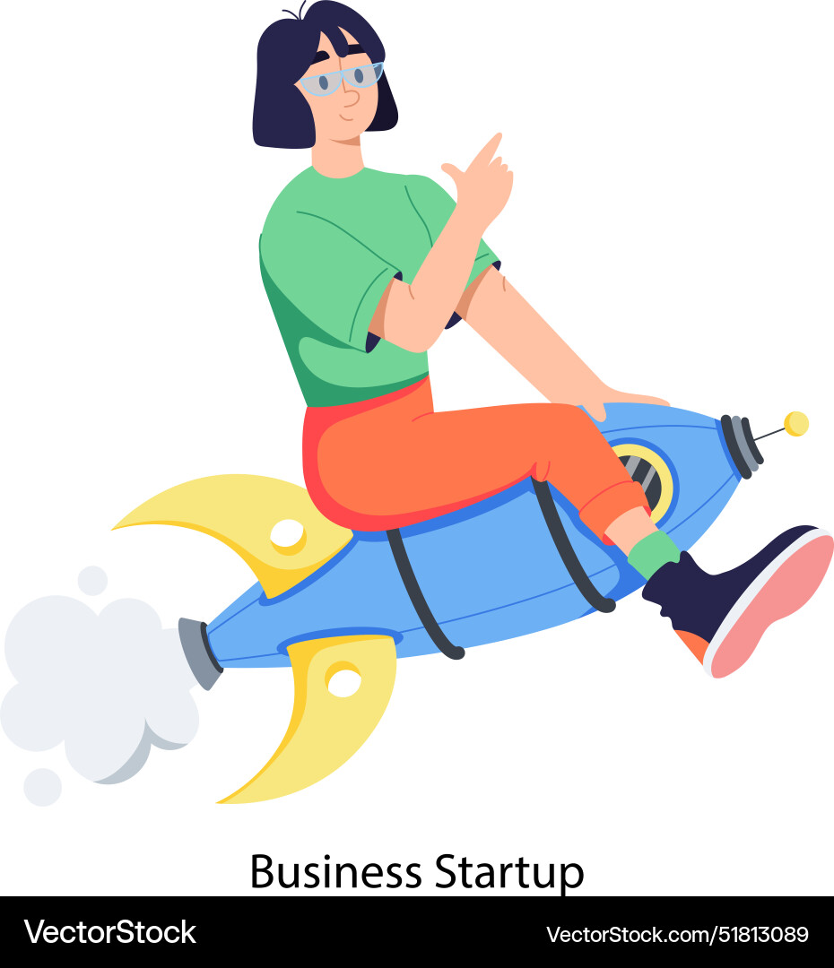 Business startup Royalty Free Vector Image - VectorStock