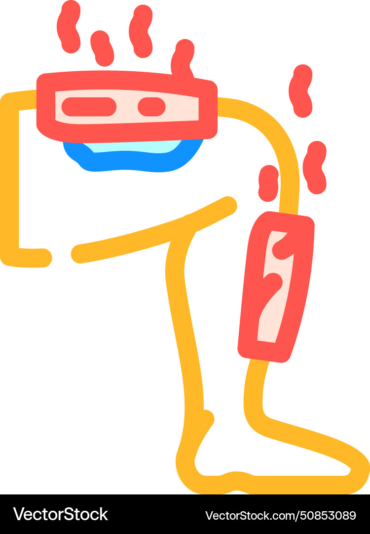 Heat therapy color icon Royalty Free Vector Image