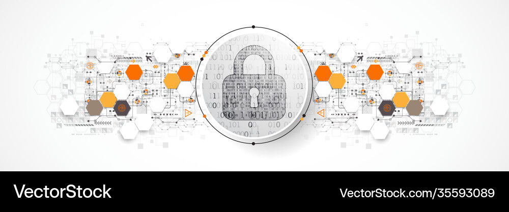 Protection concept protect mechanism system Vector Image