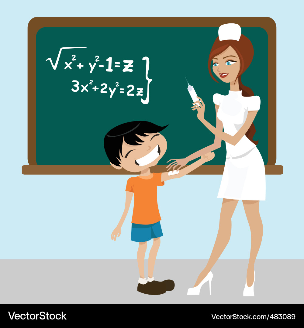 Student and nurse Royalty Free Vector Image - VectorStock