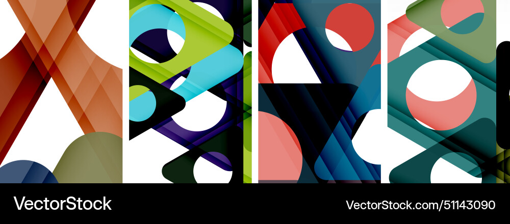 Abstract background set featuring captivating Vector Image