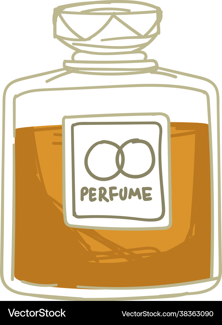 Bottle expensive perfumes fragrance essence Vector Image