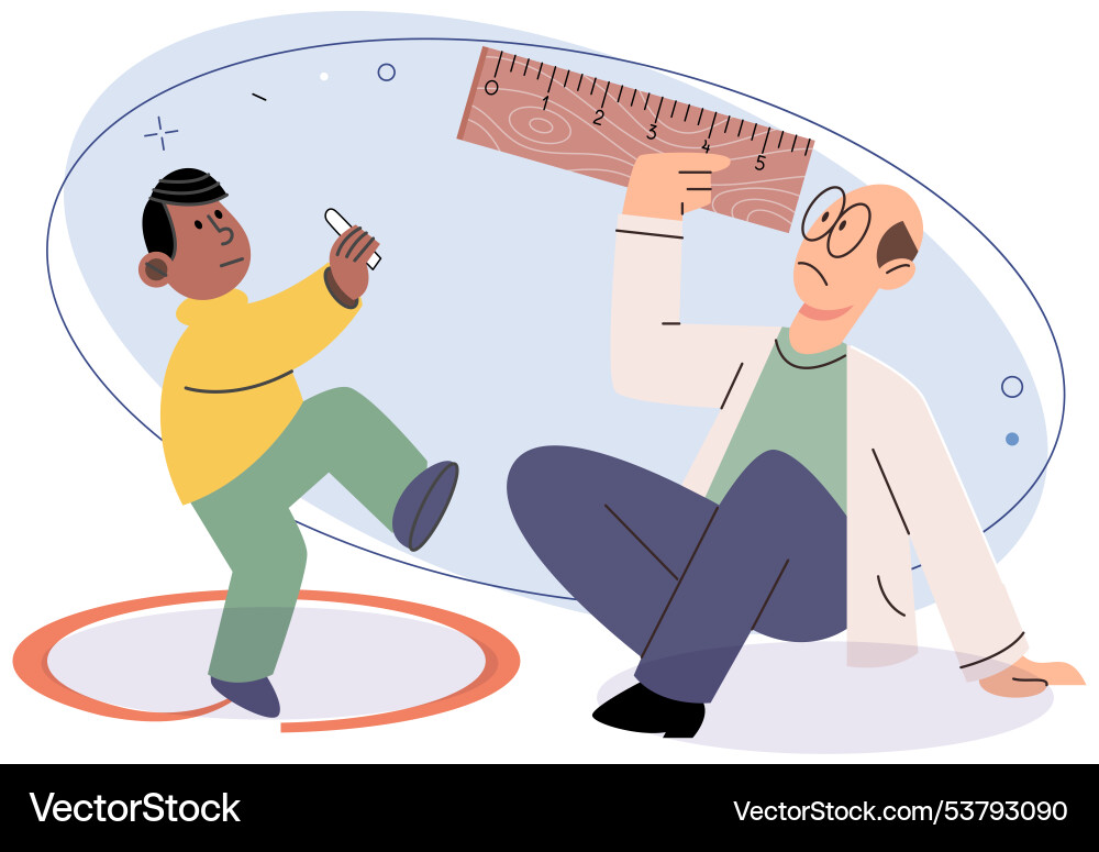 Boundary respect for personal space Royalty Free Vector