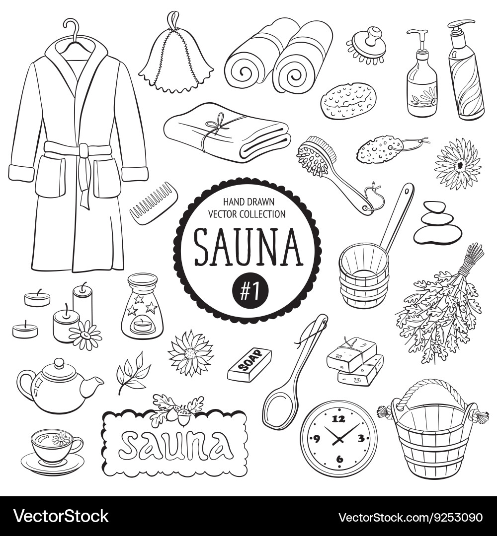 Sauna Royalty Free Vector Image - VectorStock