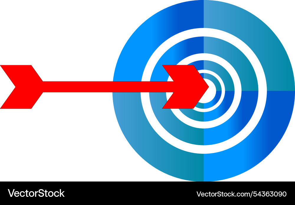 Ziel Icon Lizenzfreies Vektorbild - VectorStock
