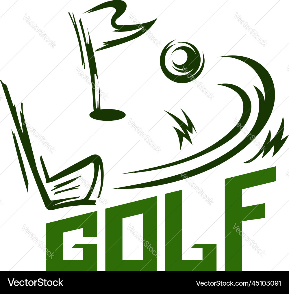Golf logo for you design Royalty Free Vector Image