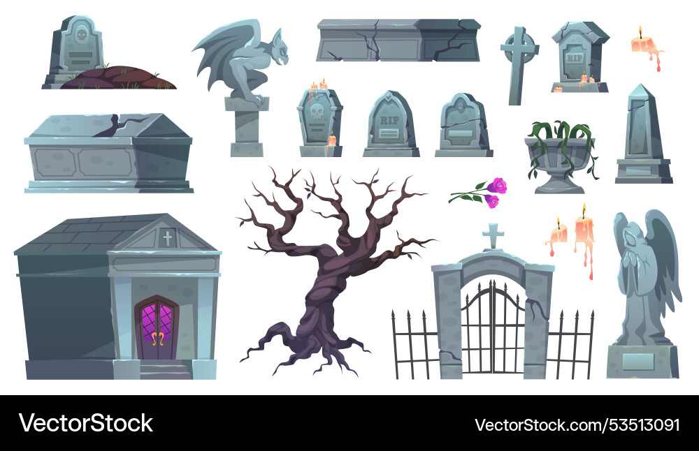 Cartoon Tombstone Vector Images (over 7,900)