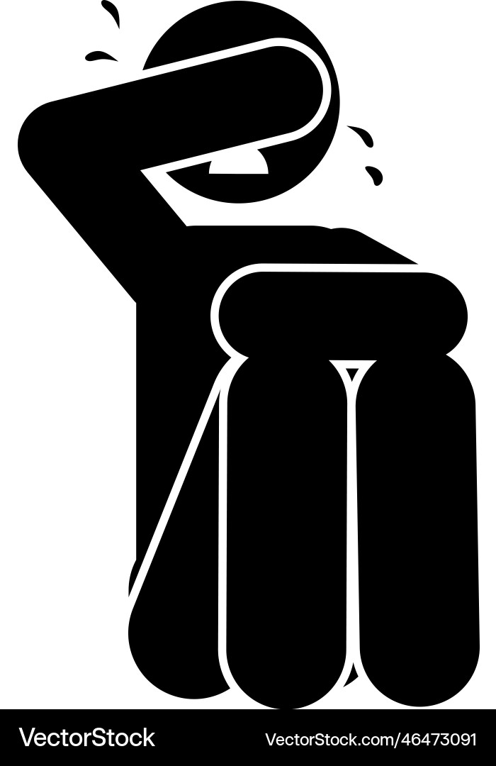 Sad Royalty Free Vector Image - VectorStock