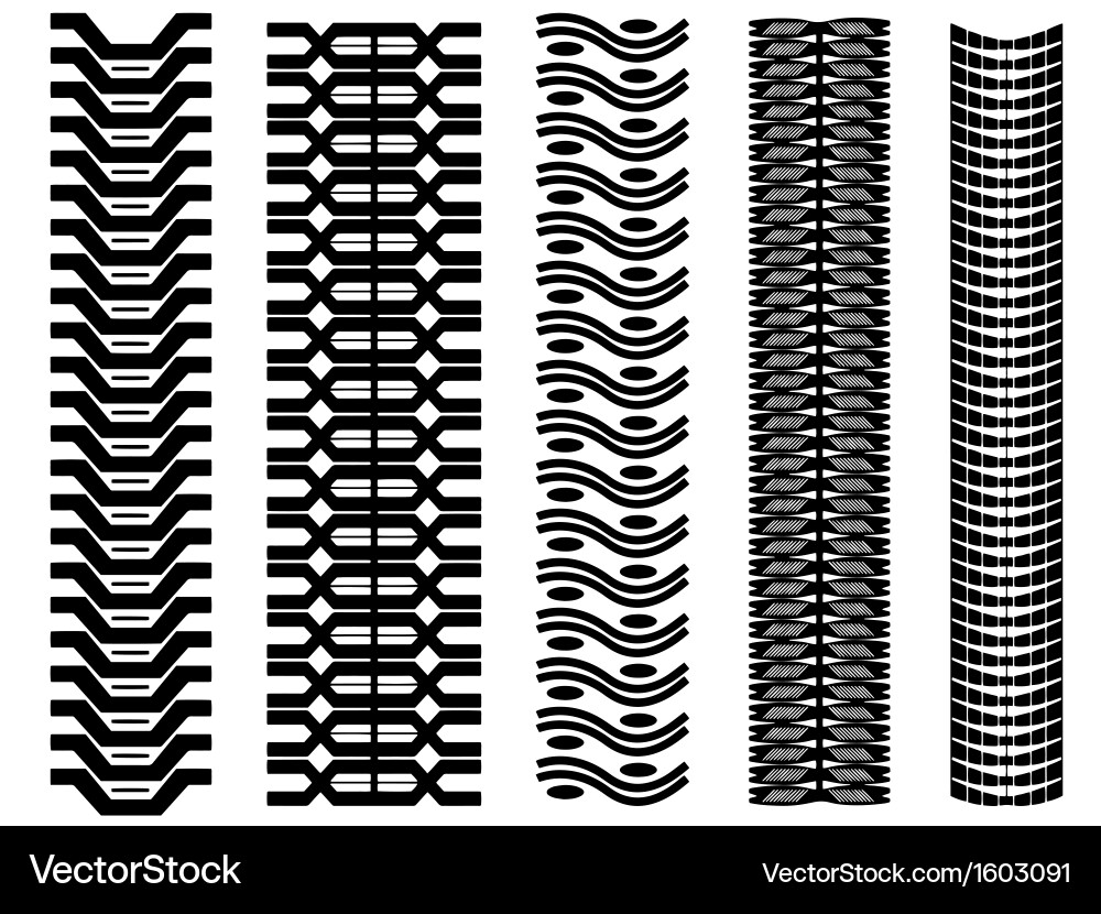 Tire tracks Royalty Free Vector Image - VectorStock