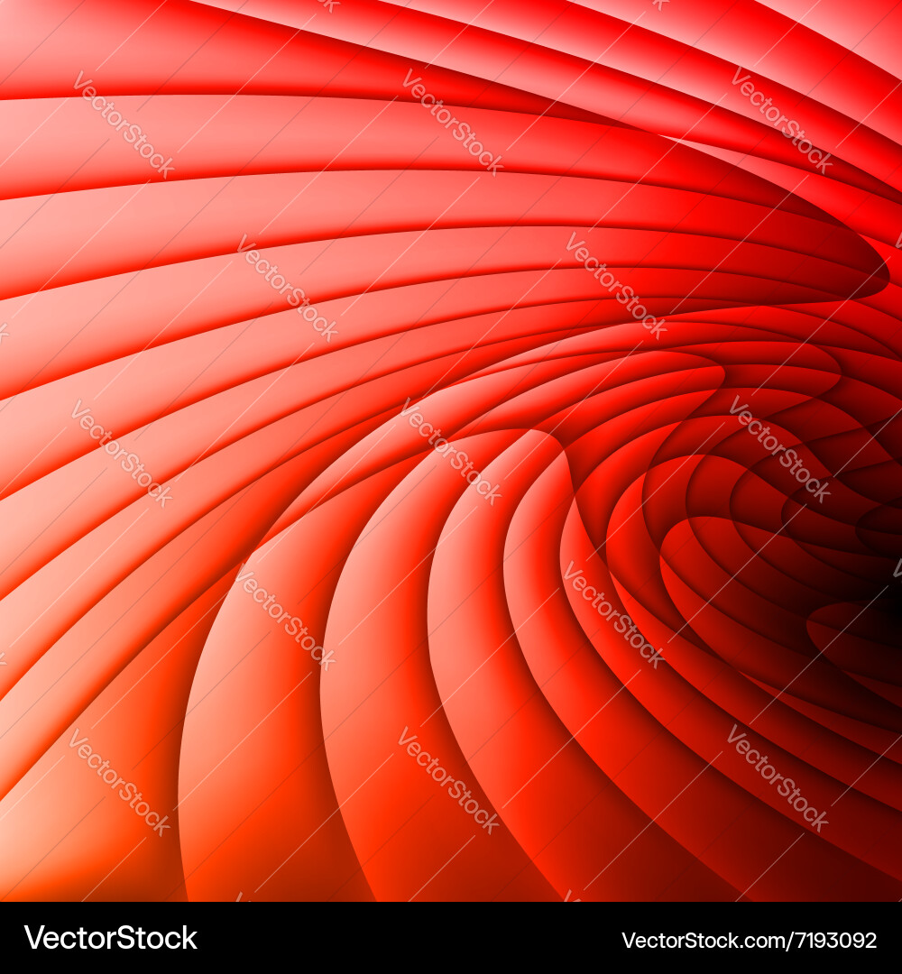 Curved Red Waves Royalty Free Vector Image - VectorStock